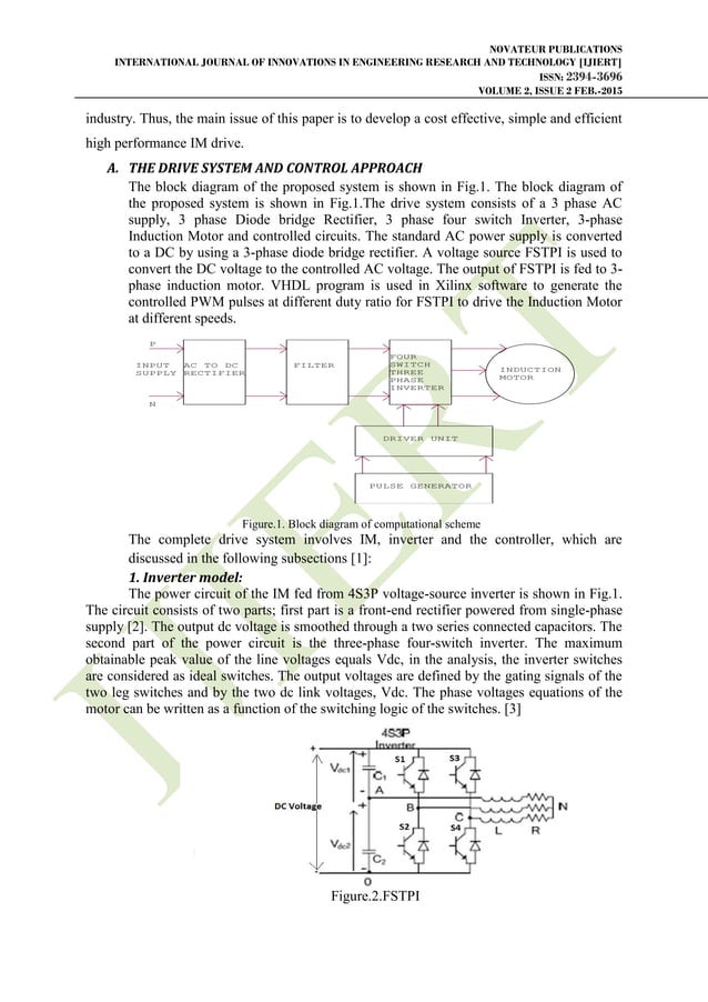 Simulation Of A 4-Switch,3-Phase Inverter Fed Induction Motor (IM) Drive System | PDF