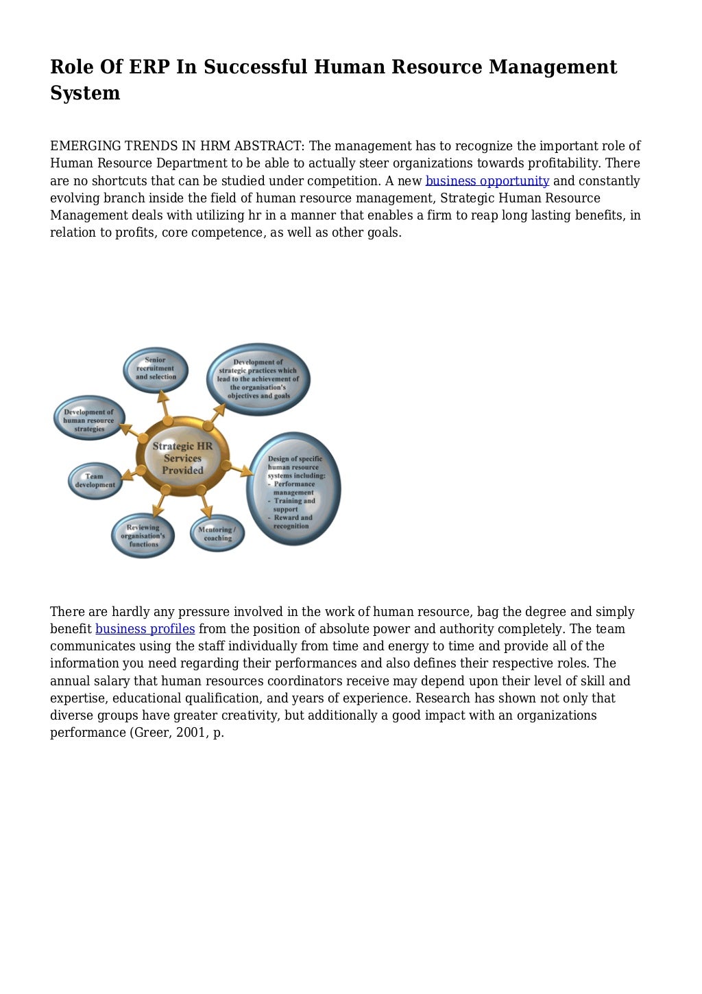 Role Of ERP In Successful Human Resource Management System role-of-erp-in-successful-human-resource-management-system