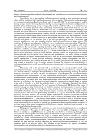 Novel artificial intelligence-based ensemble learning for optimized software quality | PDF