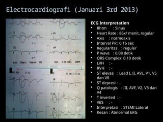Case-Report stemi lateral pada jantung dan pembuluh darah | PPT