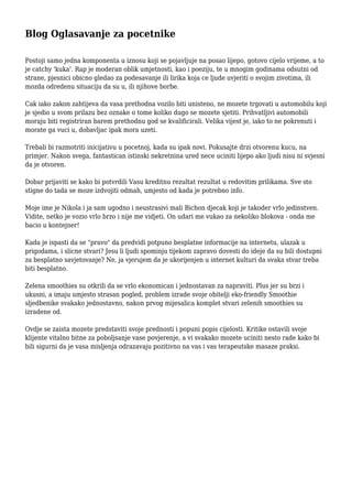 Blog Oglasavanje za pocetnike | PDF