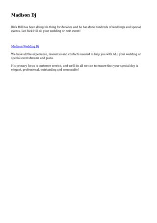 Madison Dj