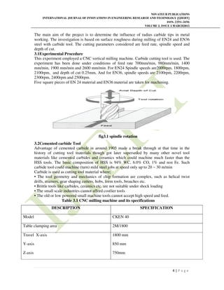 Artificial Neural Network Modeling and Analysis of EN24 &EN36 Using CNC Milling Machine | PDF