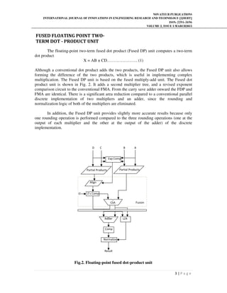 A Pipelined Fused Processing Unit for DSP Applications | PDF