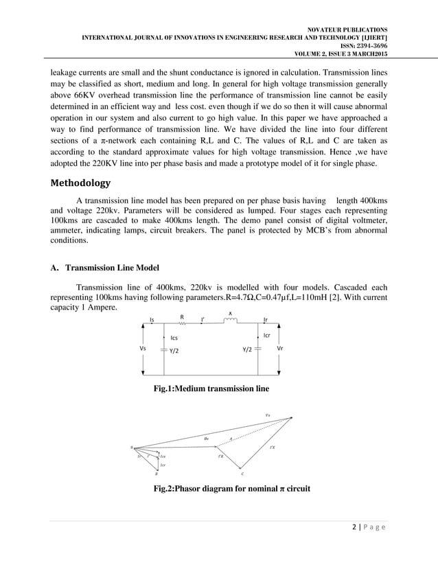 EXPERIMENTAL DETERMINATION AND ANALYSIS OF TRANSMISSION LINE ...