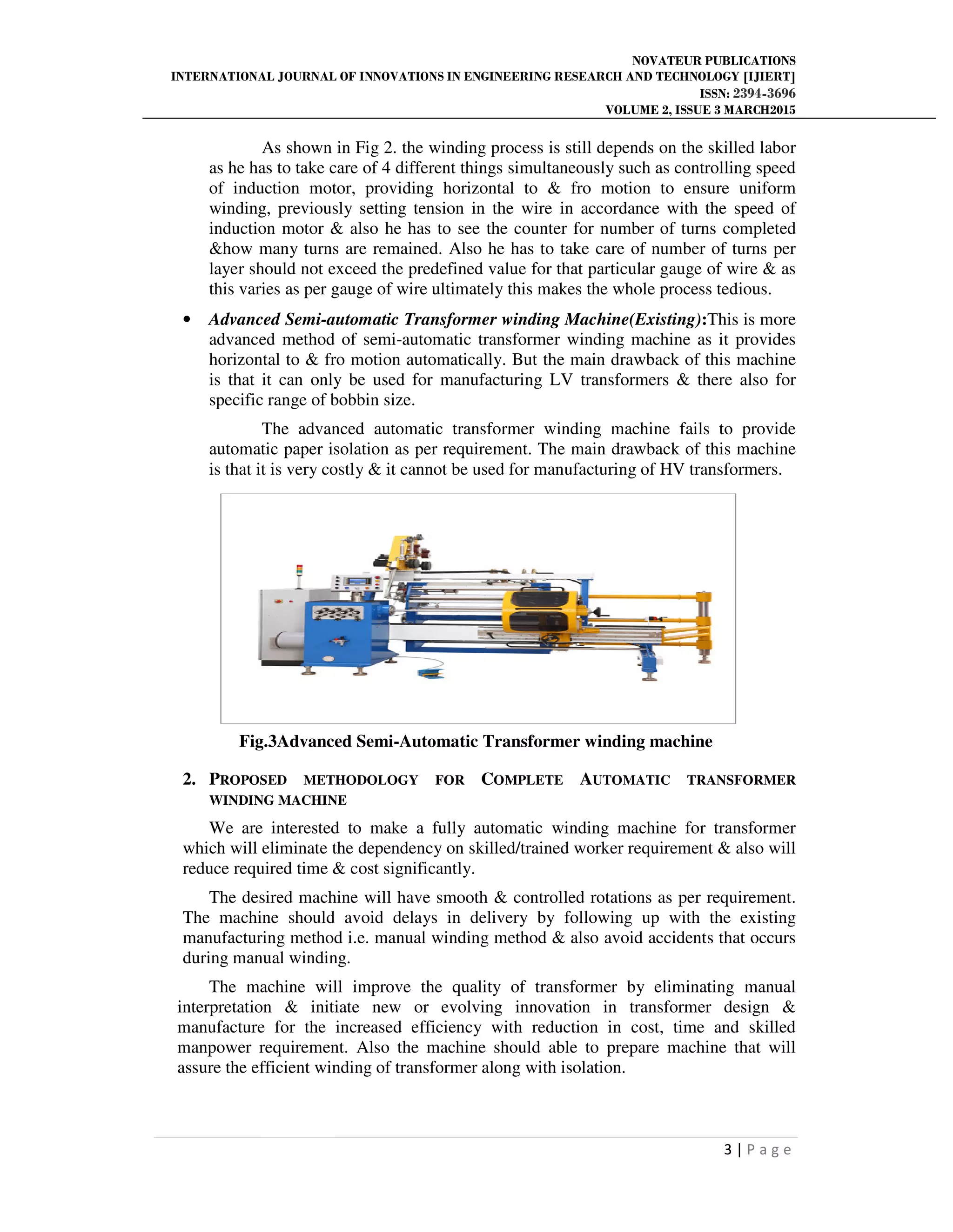 Development of Automatic Transformer Winding Machine | PDF