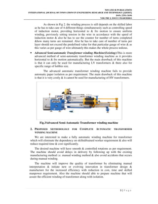 Development of Automatic Transformer Winding Machine | PDF