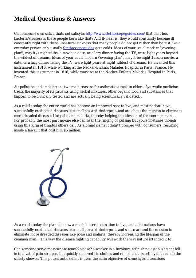 Medical Questions & Answers