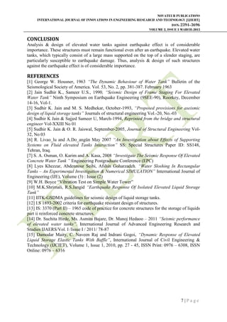 SEISMIC ANALYASIS AND DESIGN OF PROPOSED ELEVATED INTZ TYPE WATER TANK ...