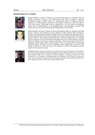 Fuzzy Gain-Scheduling Proportional–Integral Control for Improving the ...