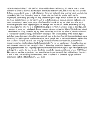 Vaegttab Tips : 33 Fedtforbraending Liv ... | PDF