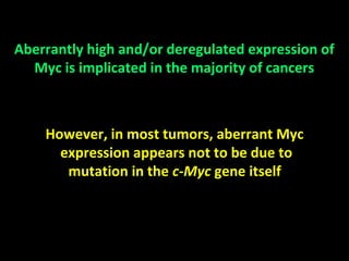 Modeling Myc Inhibition In Vitro [Presentation] | PPT