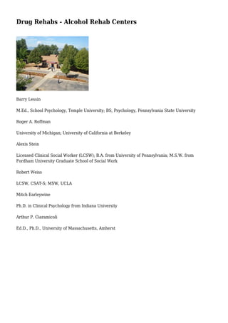 Drug Rehabs - Alcohol Rehab Centers | PDF