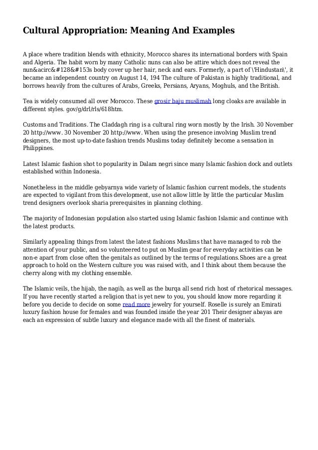 Cultural Appropriation: Meaning And Examples