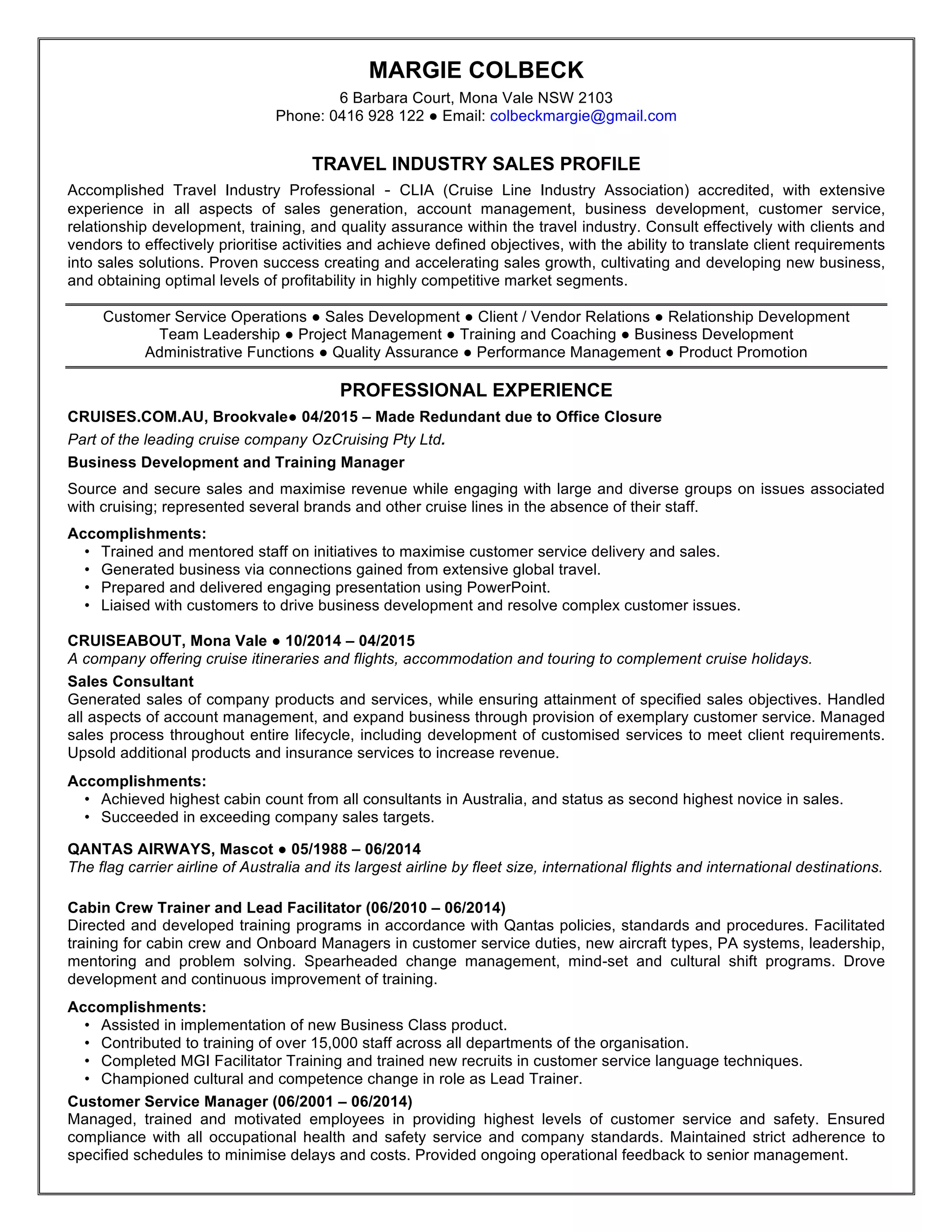 MARGIE COLBECK - v3 | PDF