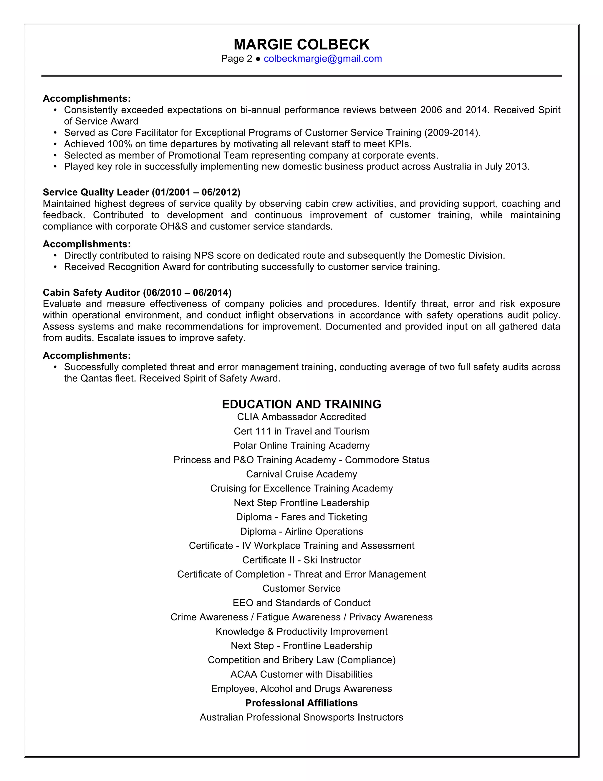 MARGIE COLBECK - v3 | PDF