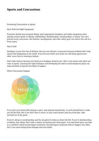 Sports and Concussions | PDF
