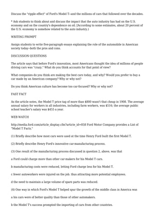 The car that changed America: how Henry Ford's 1908 Model T--the first ...