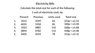 Electricity billing distribution system1 | PPTX