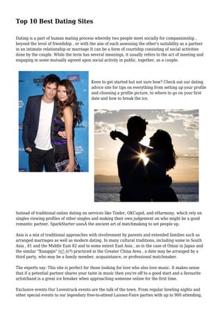 Top 10 Best Dating Sites | PDF