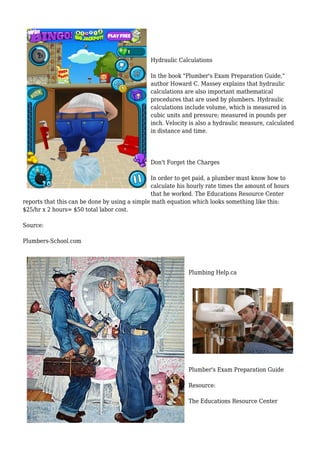 What kinds of math do plumbers need to know? | PDF