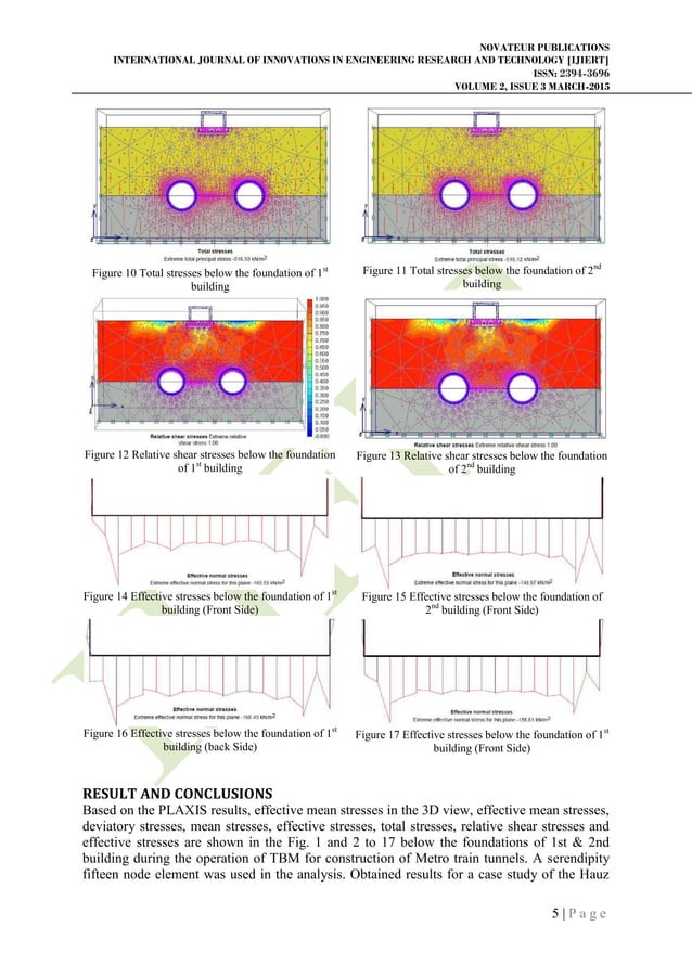 STRESSES BELOW EXISTING STRUCTURES DURING TUNNEL EXCAVATION USING ...