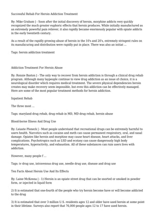 heroin use Articles - Page 1 | PDF