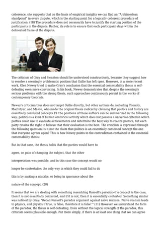 Why is politics not essentially contested? | PDF