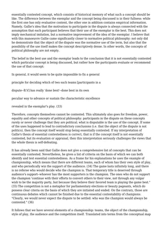 Why is politics not essentially contested? | PDF