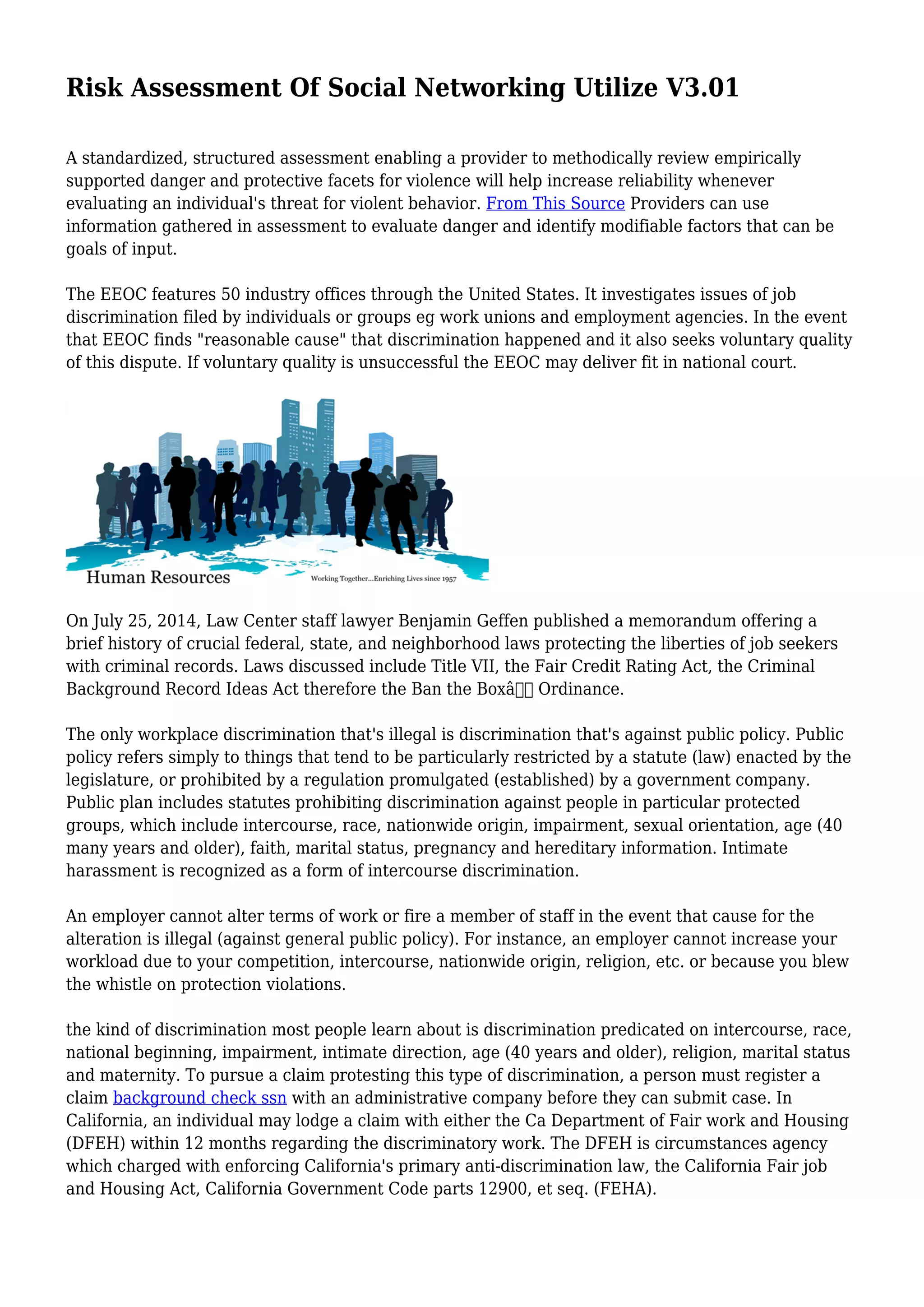 Risk Assessment Of Social Networking Utilize V3.01 | PDF