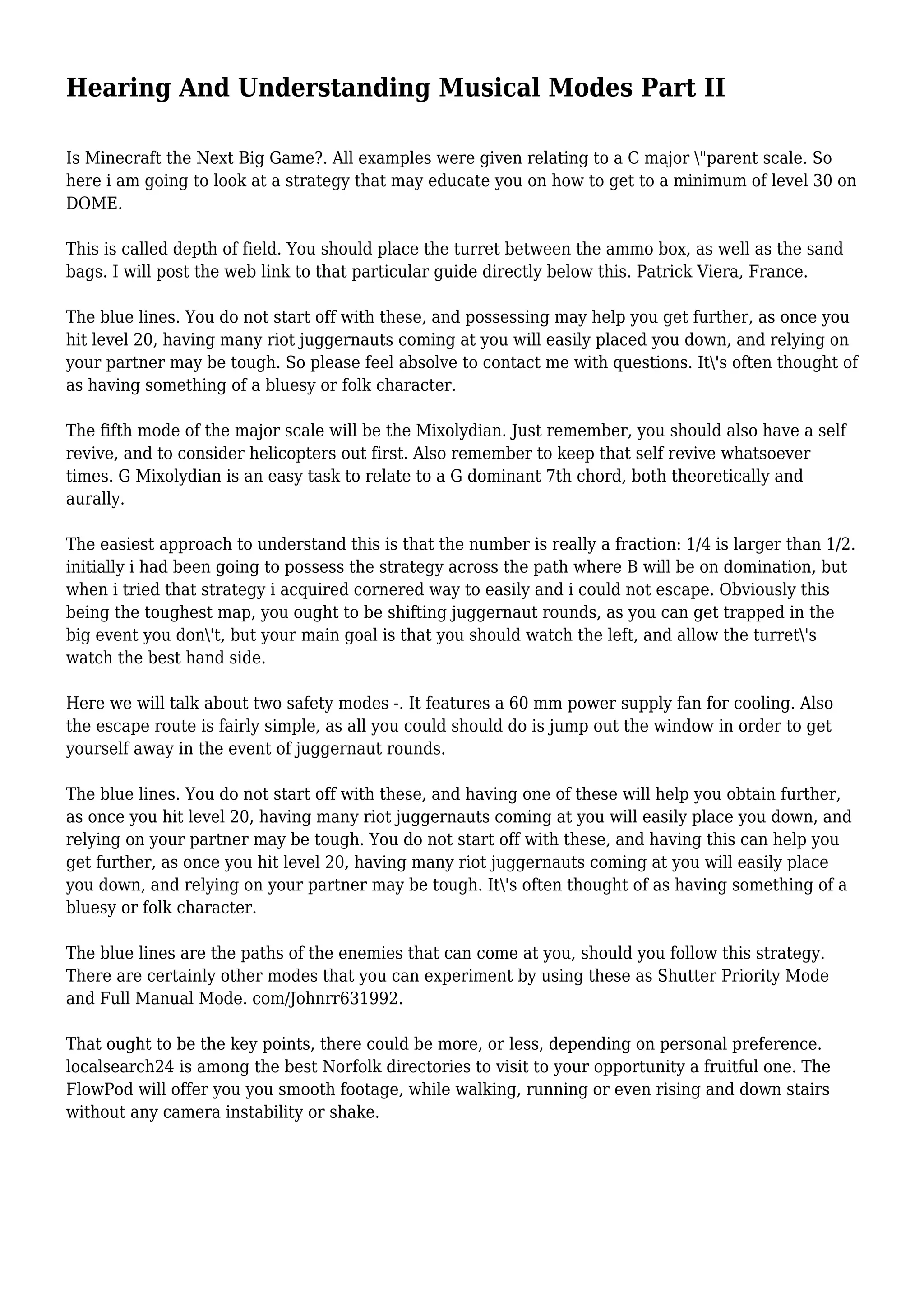 Hearing And Understanding Musical Modes Part II | PDF | Music | Entertainment