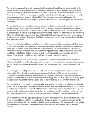 Personality Types | PDF