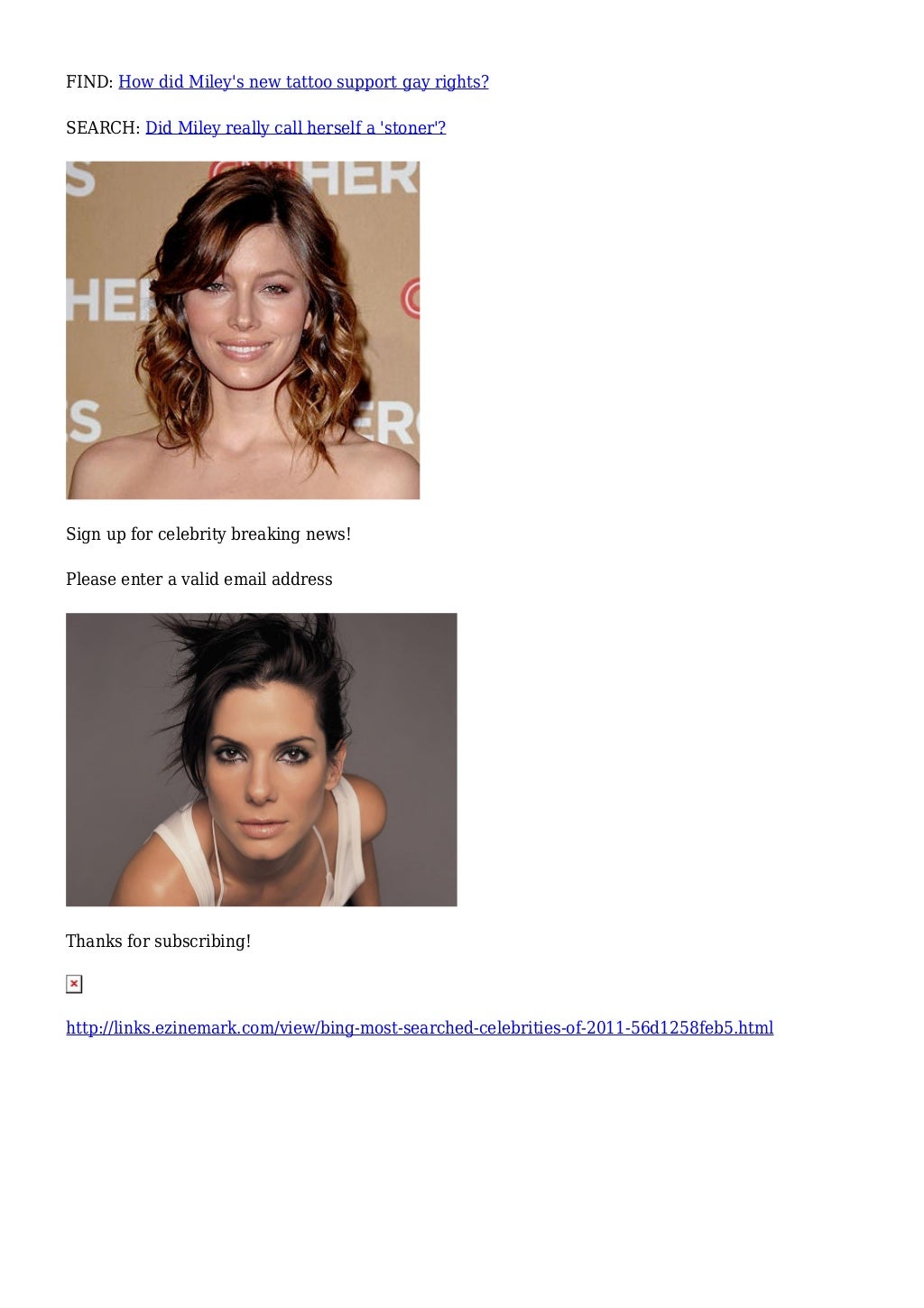 Bing: Most-Searched Celebrities of 2011 | Gallery