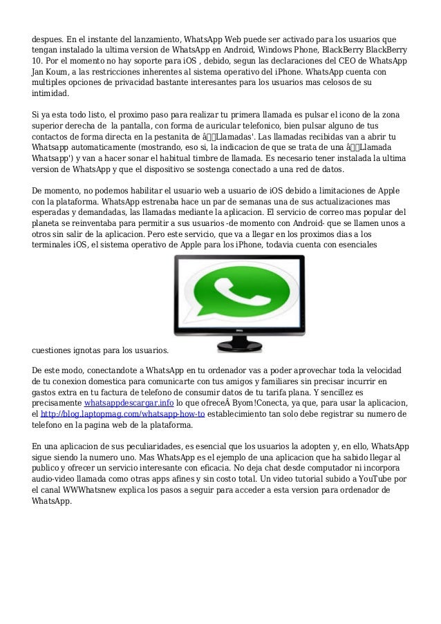 Tutorial Descargar E Instalar Whatsapp En Pc Oficial 2017