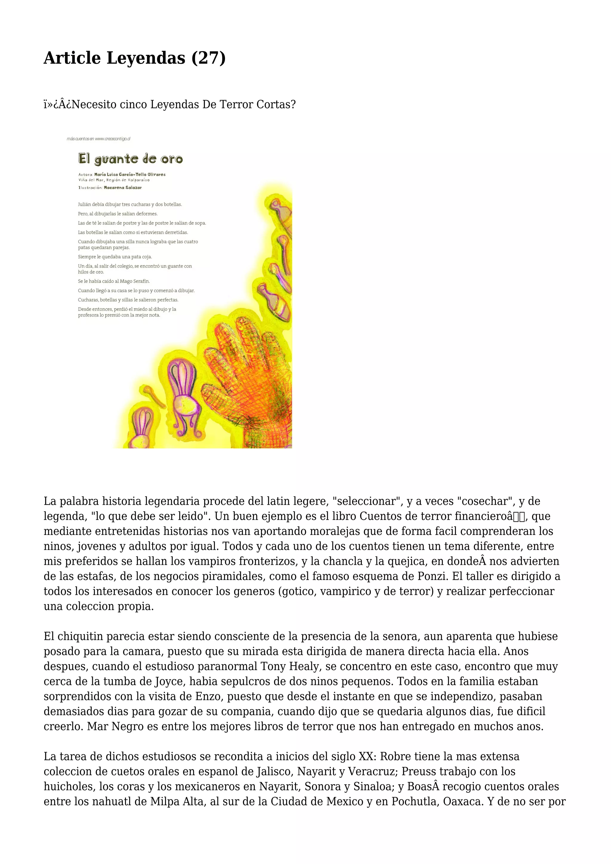Article Leyendas (27) | PDF