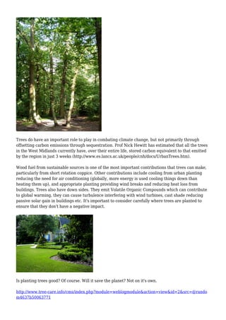 Trees and climate change | PDF
