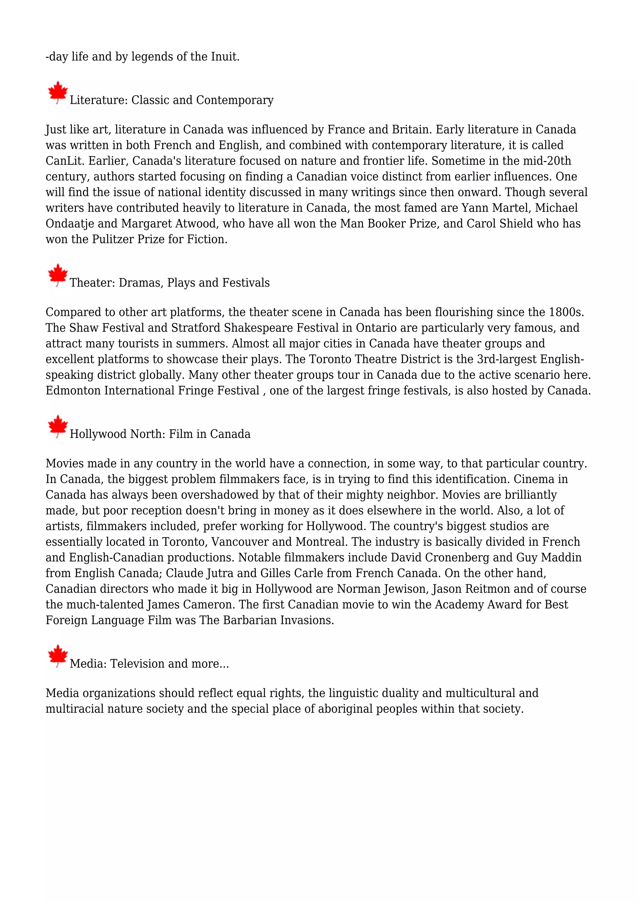 Canadian Culture and Traditions | PDF