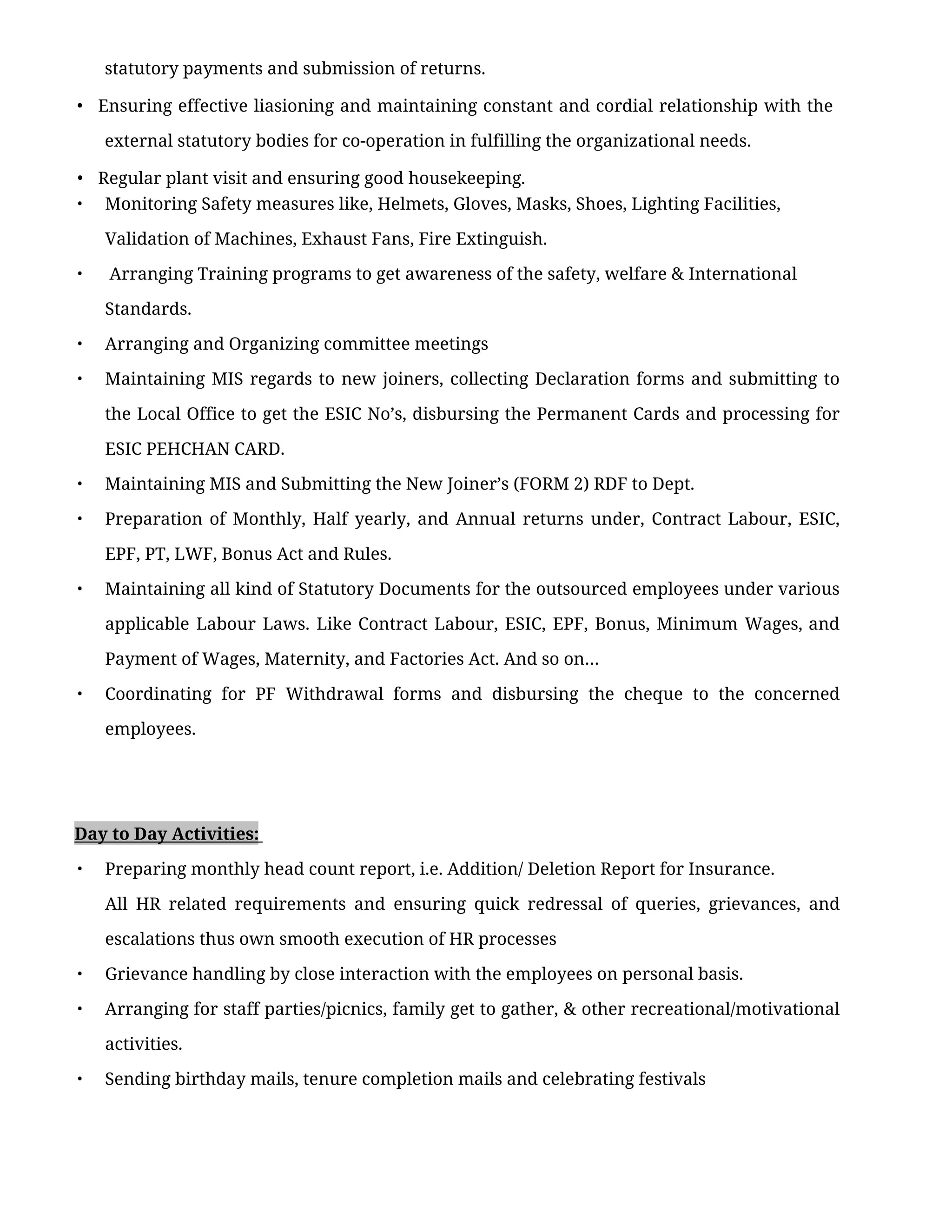 Bharathi M -HR | PDF