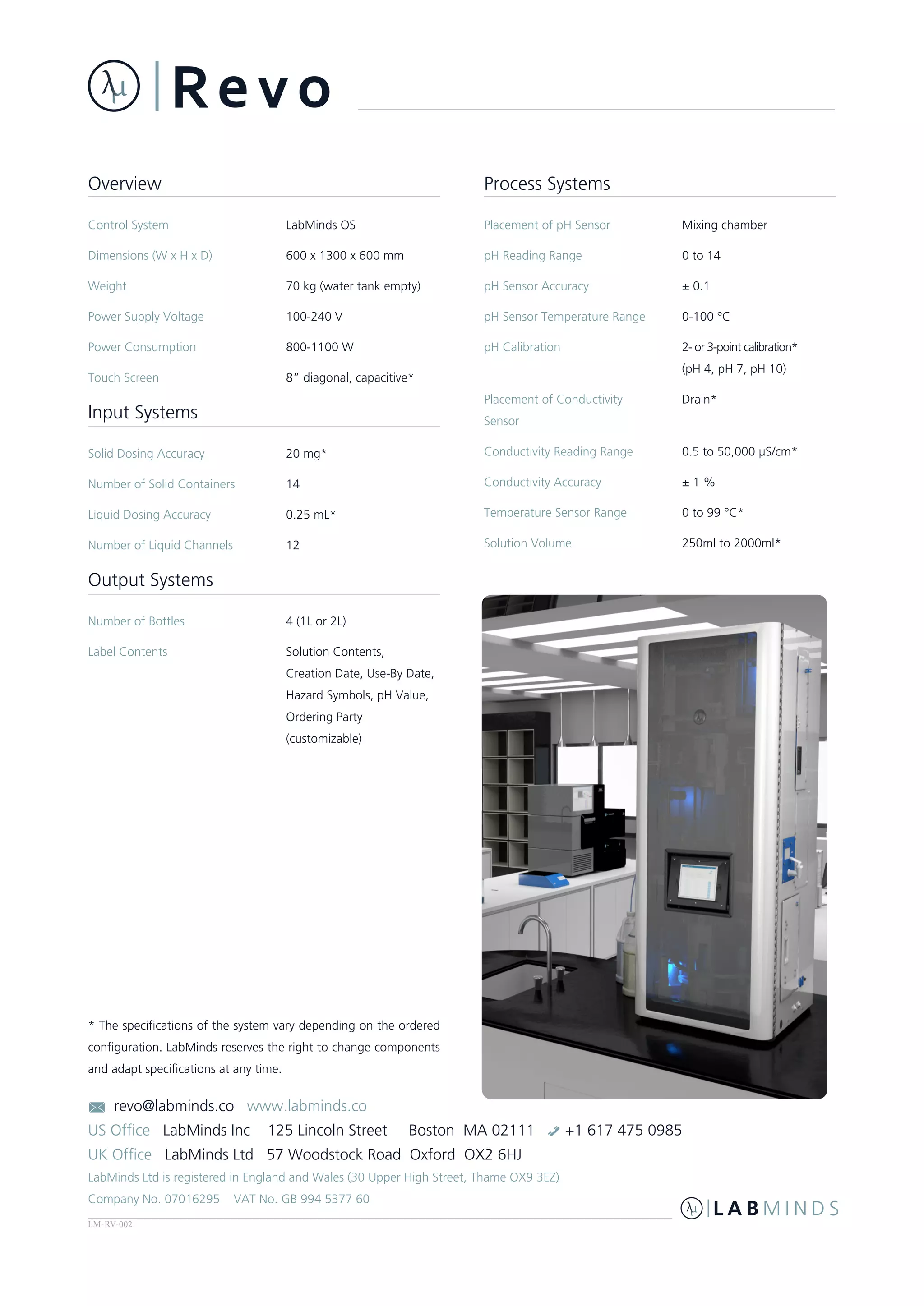 LabMinds Revo Brochure - Feb 2015 | PDF