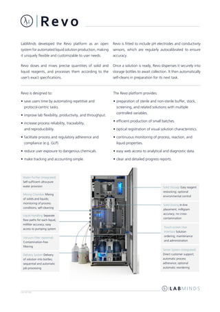 LabMinds Revo Brochure - Feb 2015 | PDF