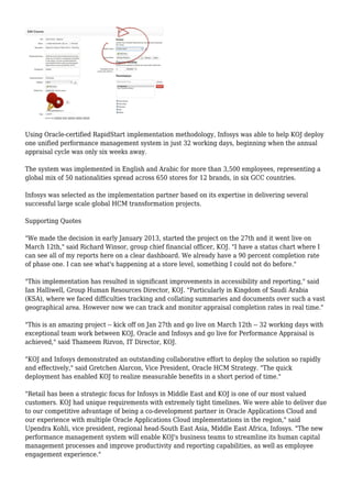 Kamal Osman Jamjoom Group LLC Transforms Performance Management System ...