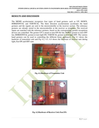 HAND GESTURE BASED HOME AUTOMATION FOR VISUALLY CHALLENGED | PDF