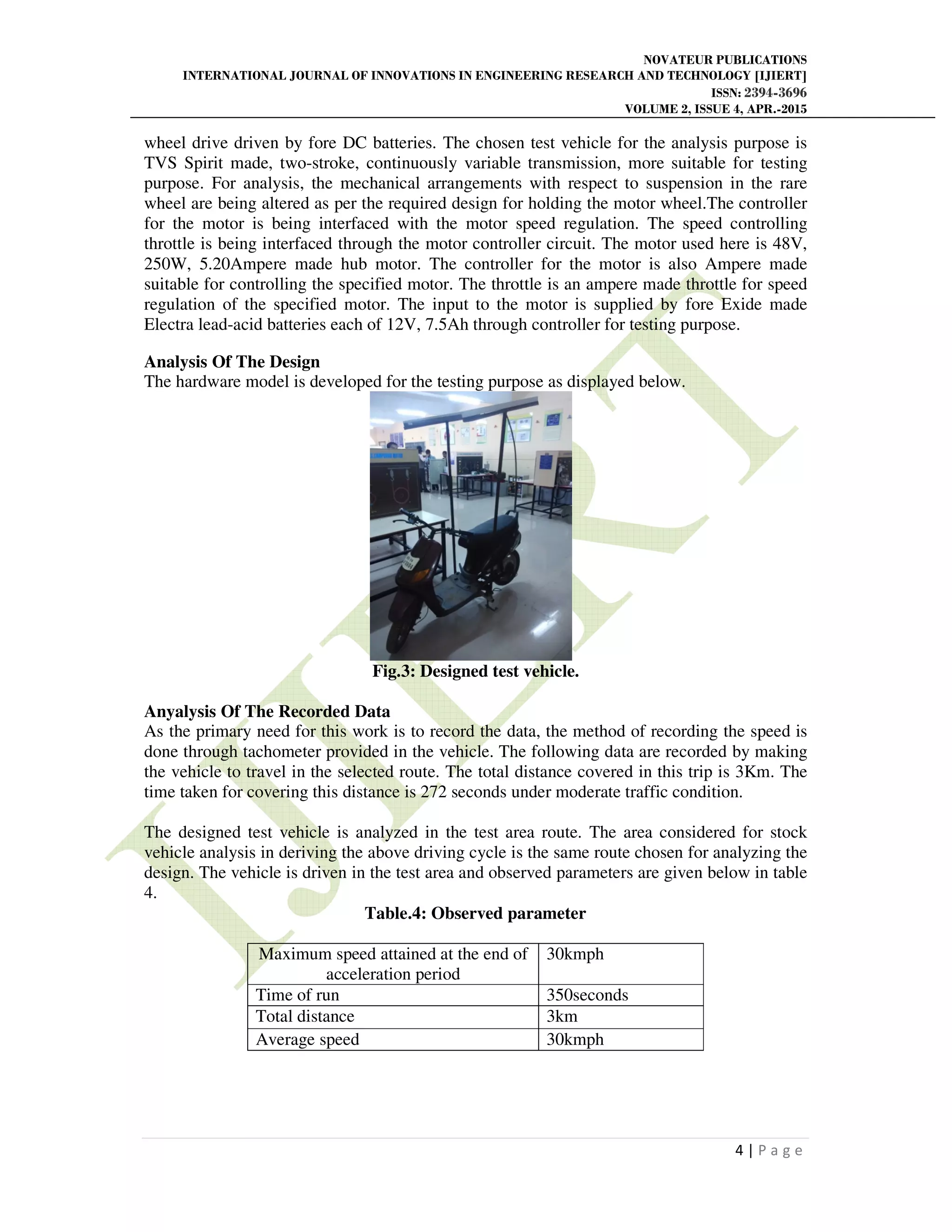 Design and Development of Solar Two Wheeler | PDF