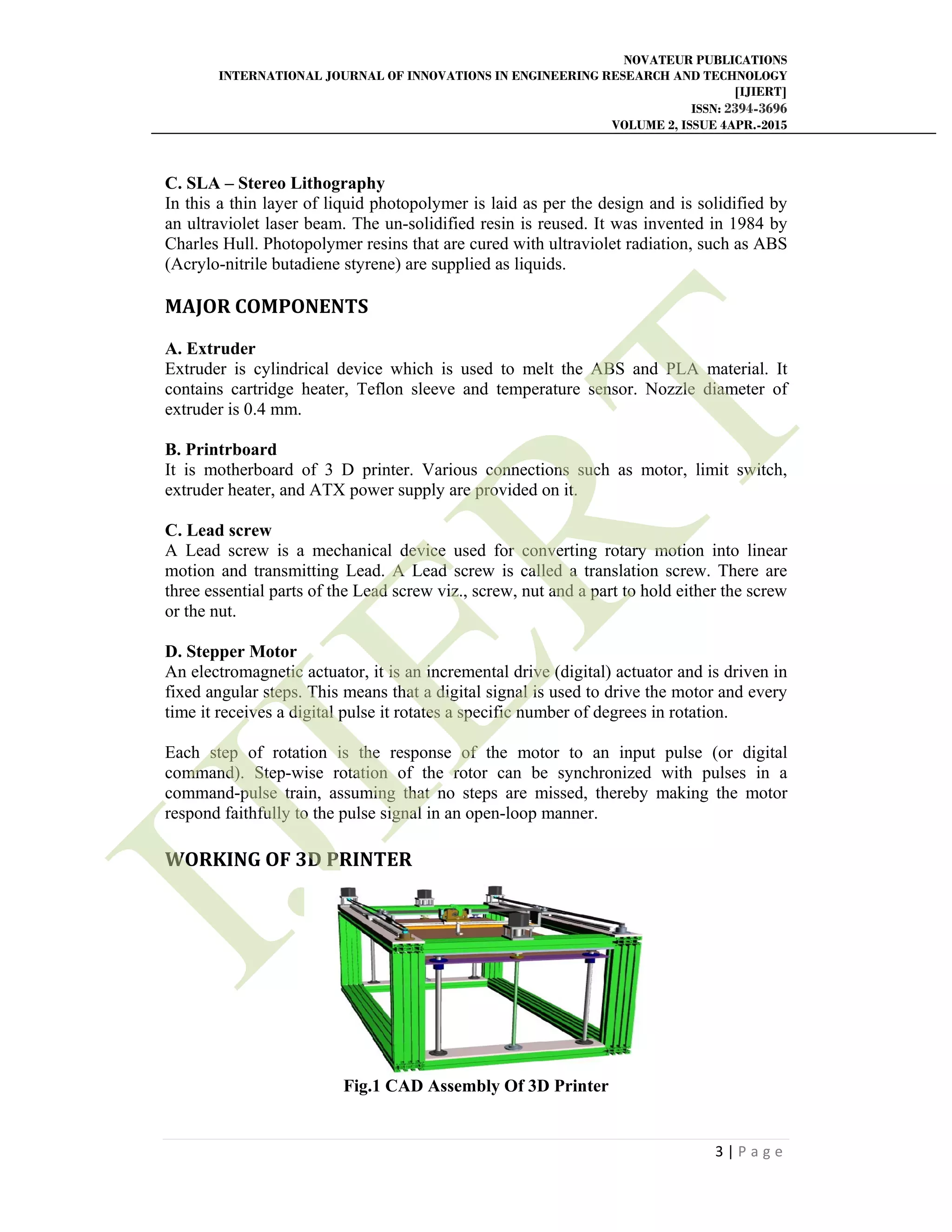 3D PRINTING TECHNOLOGY | PDF