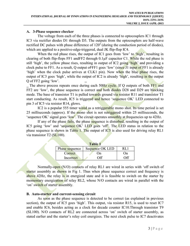 Auto Control for Three Phase Induction Motor | PDF