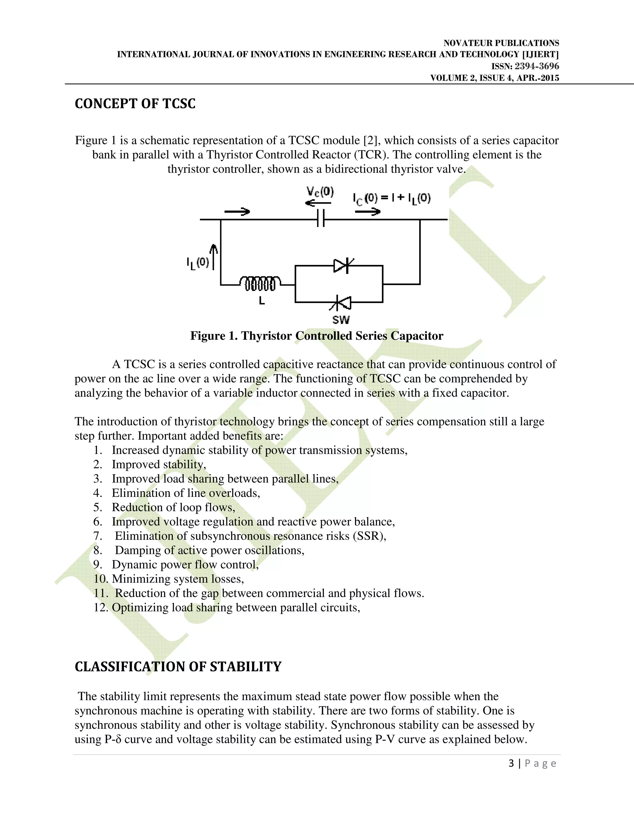 Thyristor Controlled Series Capacitor with Automatic Control | PDF