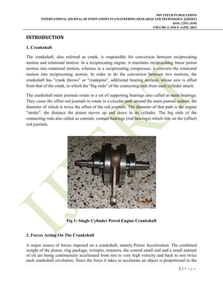 COMPARATIVE ANALYSIS OF CRANKSHAFT IN SINGLE CYLINDER PETROL ENGINE ...