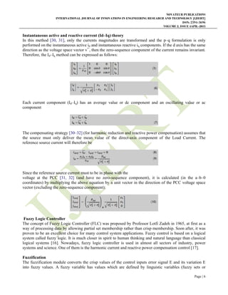 INSTANTANEOUS POWER AND CURRENT STRATEGIES FOR CURRENT HARMONICS CANCELLATION USING SHUNT ACTIVE ...