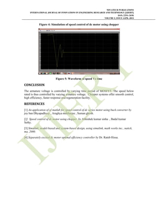 SPEED CONTROL OF SEPARATELY EXCITED DC MOTOR USING POWER ELECTRONIC CONVERTER | PDF