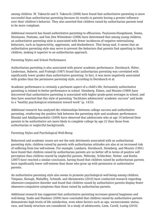 Authoritative and Authoritarian Parenting Styles | PDF